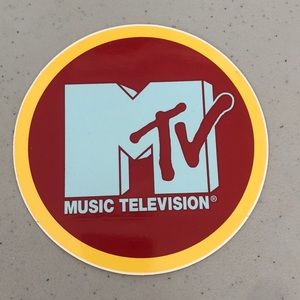 Accessories | Vintage Mtv Music Television Sticker 202 | Poshmark